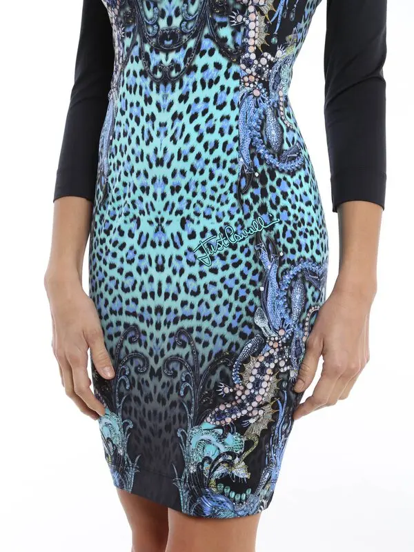Just Cavalli Printed Tight Dress