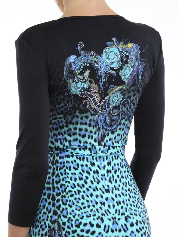 Just Cavalli Printed Tight Dress