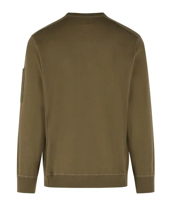 C.P. COMPANY Knitted Jumper With Lens Detail - Green