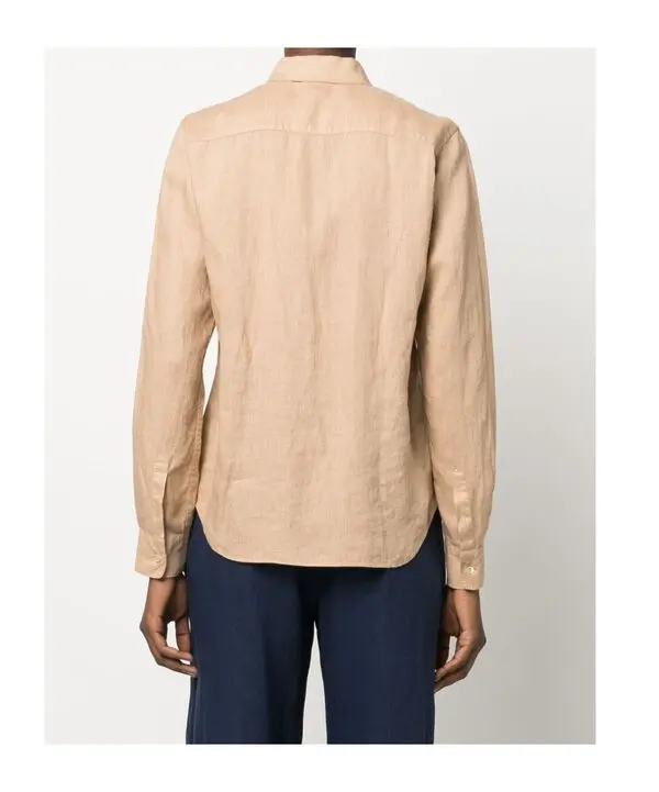 Aspesi Button-down Long-sleeved Shirt - Nude