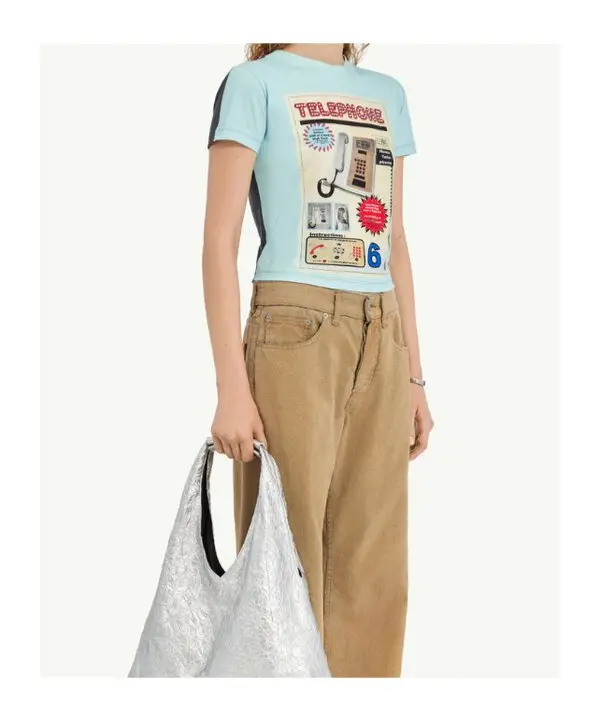 MAISON MARGIELA Graphic Print Crewneck T-shirt - Turquoise
