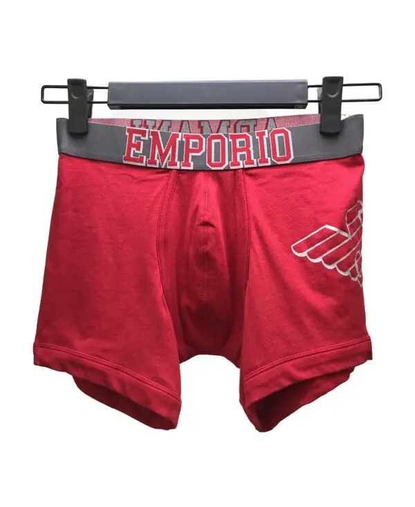 Emporio Armani Logo Waist Panties - Red