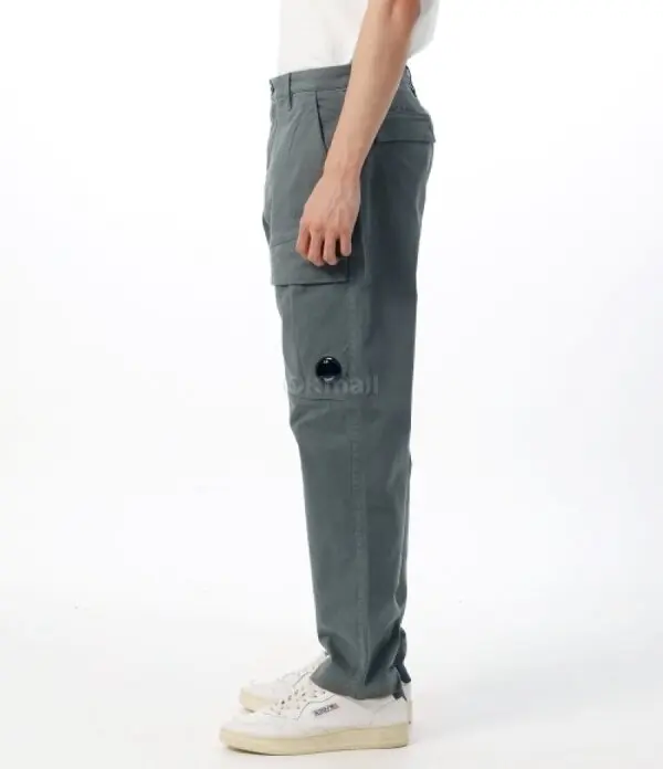 C.P. COMPANY Stretch Sateen Loose Fit Cargo Pants - Black
