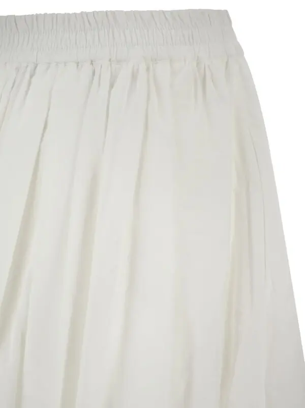 Max Mara Midi Skirt With Puffy Hem - Ivory