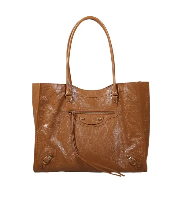 Balenciaga Le City Medium Tote Bag - Camel