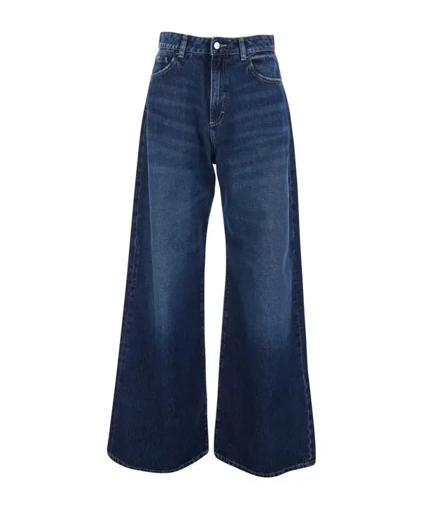 ICON DENIM LOS ANGELES Debby High-rise Wide-leg Jeans