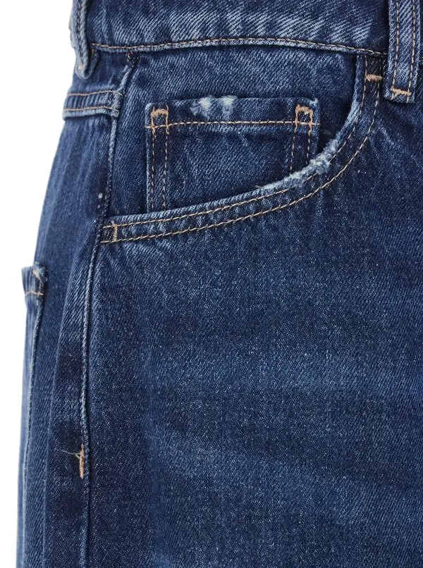 ICON DENIM LOS ANGELES Debby High-rise Wide-leg Jeans
