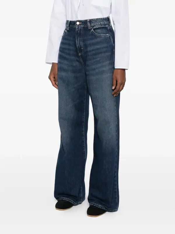 ICON DENIM LOS ANGELES Debby High-rise Wide-leg Jeans