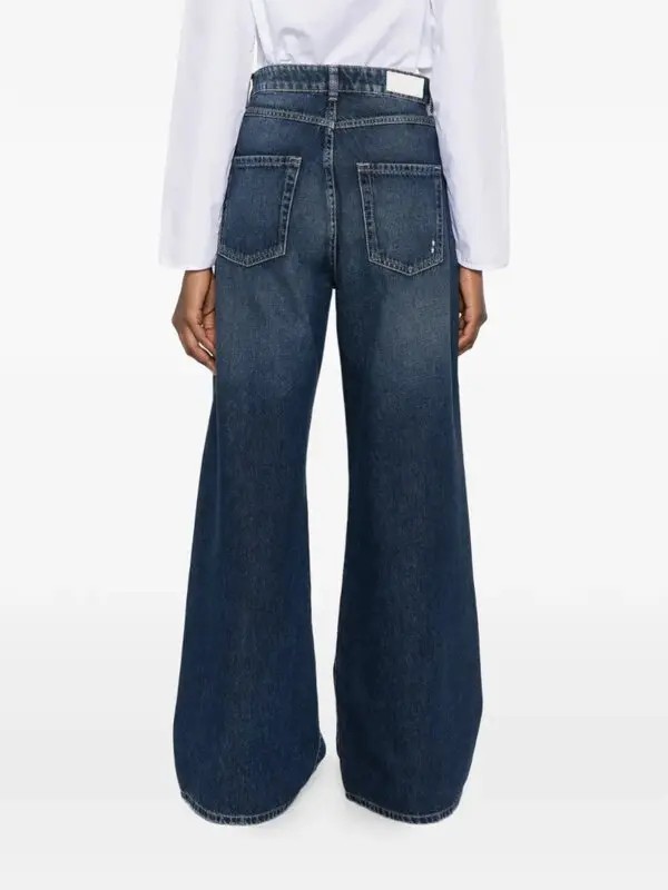 ICON DENIM LOS ANGELES Debby High-rise Wide-leg Jeans