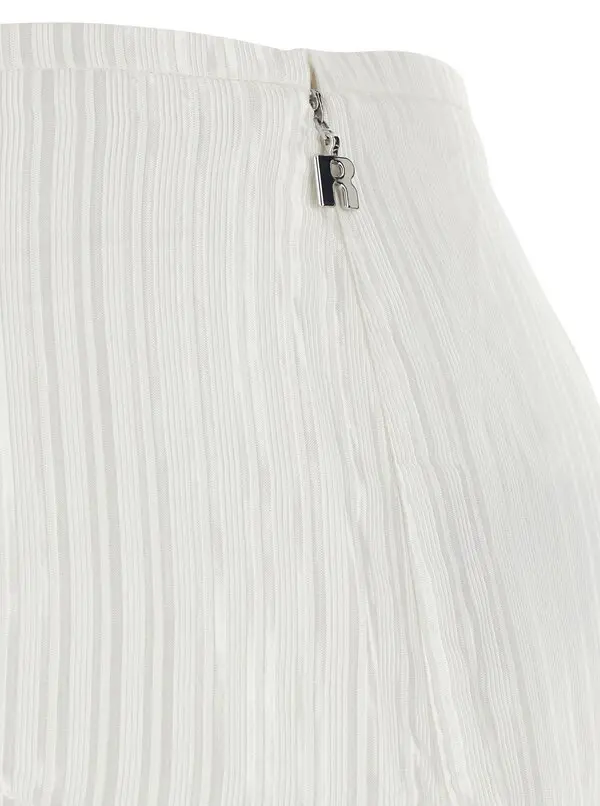 ROTATE BY BIRGER CHRISTENSEN Striped Flared Shorts