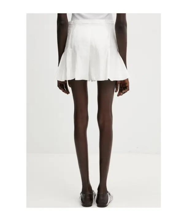 ROTATE BY BIRGER CHRISTENSEN Striped Flared Shorts