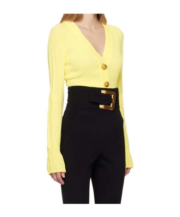 Balmain V-neck Button-down Cardigan