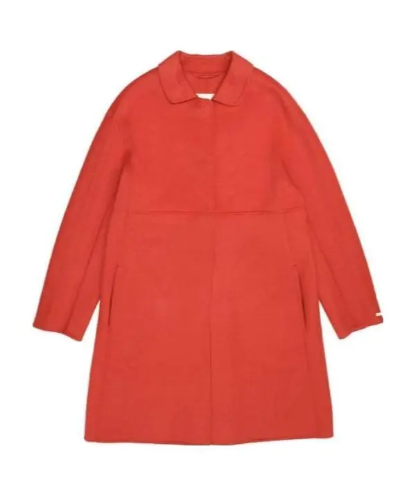 Max Mara Lapel Coat - Red
