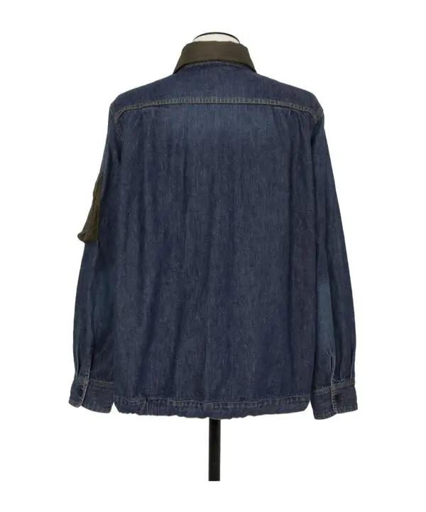 Sacai Layered Zipped Denim Jacket