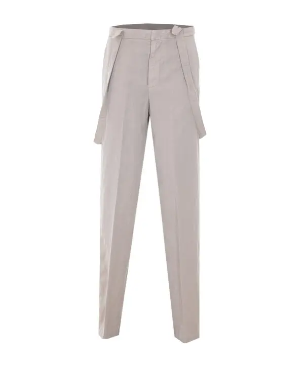 DONDUP Tecla Wide-leg Pants - Nude