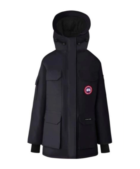 Canada Goose Expedition Parka Down Jacket With Fur Collar - Dark Blue