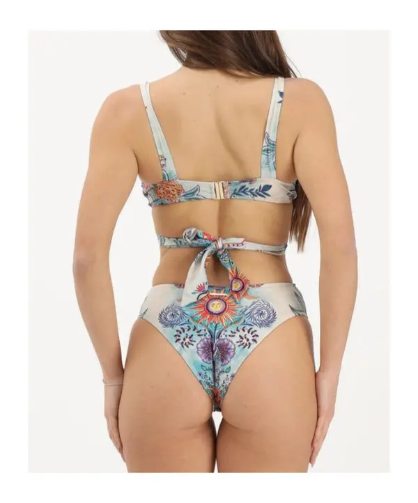 Just Cavalli One-piece Swimsuit With Plunge Neckline And Cut-out Detail