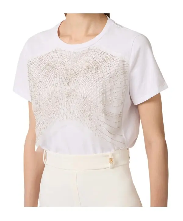 Elisabetta Franchi Embellished Crewneck T-shirt