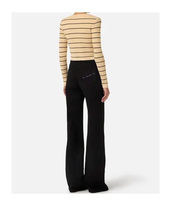 Elisabetta Franchi Striped Button-fastening Cardigan