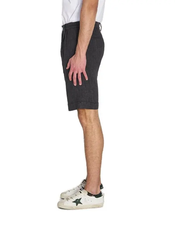 Barena Venezia Mid-rise Bermuda Shorts With Wide Leg
