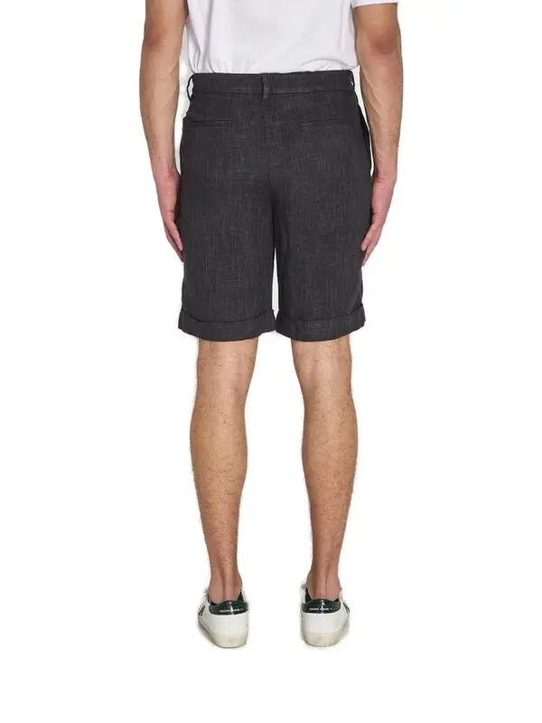 Barena Venezia Mid-rise Bermuda Shorts With Wide Leg