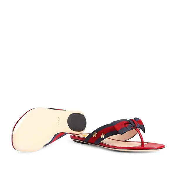Gucci Logo Flip-flops
