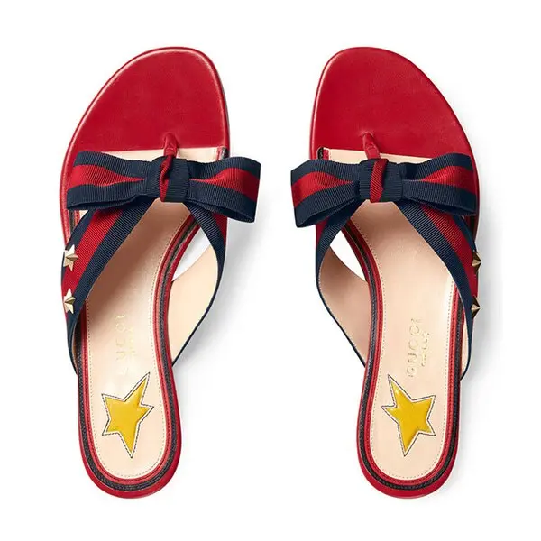 Gucci Logo Flip-flops