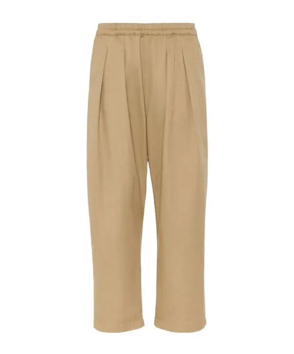 MAISON MARGIELA Pleated Wide-leg Trousers - Beige
