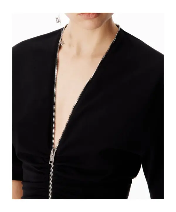 Alexander Wang Ruched Zipped Top