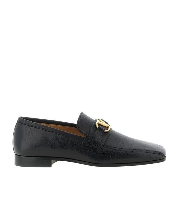 Valentino Garavani Vlogo Signature Square Toe Loafers
