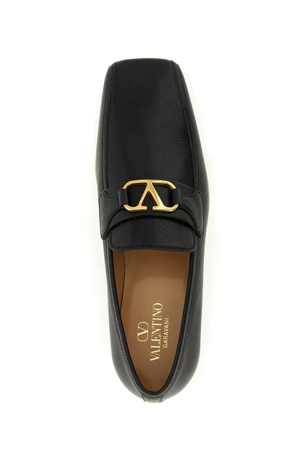 Valentino Garavani Vlogo Signature Square Toe Loafers