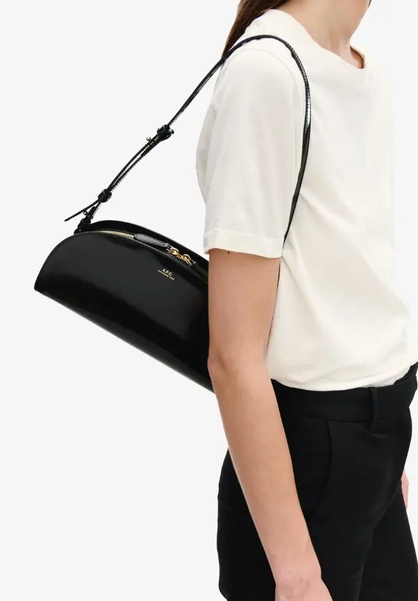A.p.c. Small Demi-lune Shoulder Bag