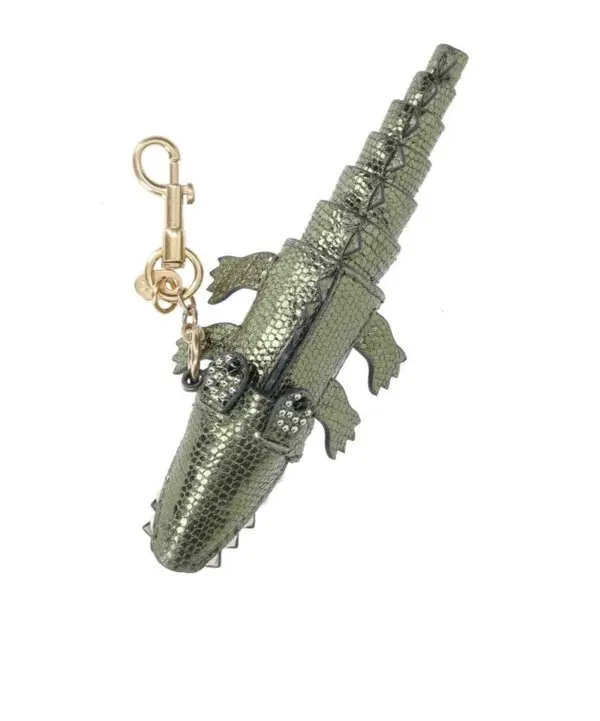 ANYA HINDMARCH Embossed Metallic Keychain