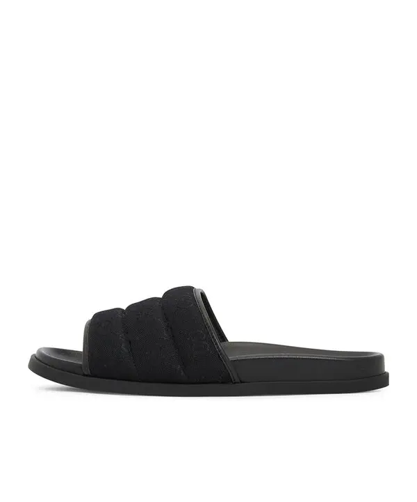 Gucci Padded Gg Sandals - Black