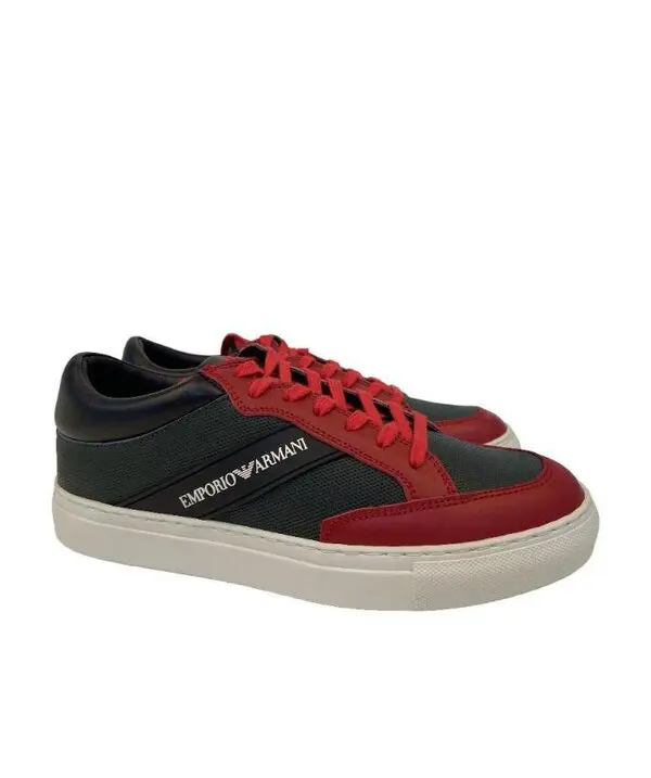 Emporio Armani Logo Lace-up Sneakers - Multicolor
