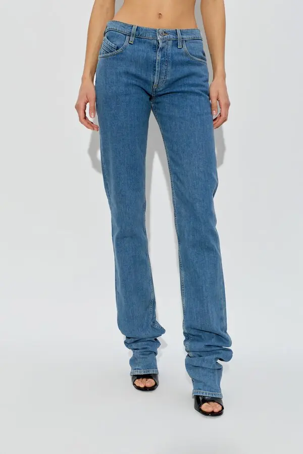 Attico Logo-patch Denim Jeans - Blue
