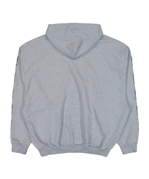 Vetements Logo Zip-up Hoodie - Grey