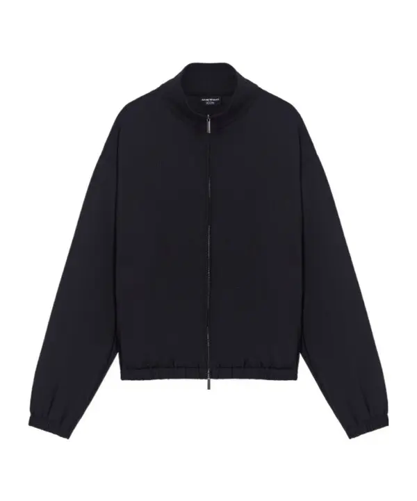 Emporio Armani Full-zip Casual Jacket - Black