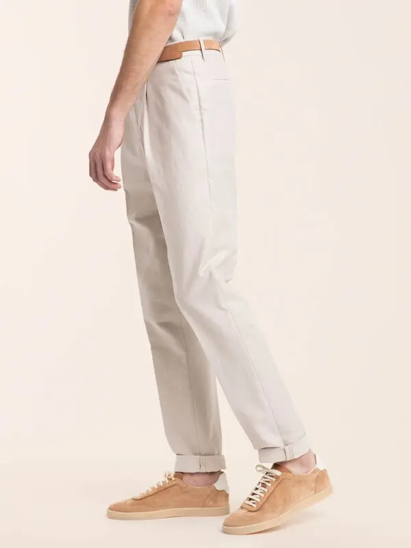 Brunello Cucinelli Pleated Turn-up Trousers - Pink