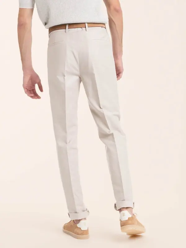 Brunello Cucinelli Pleated Turn-up Trousers - Pink