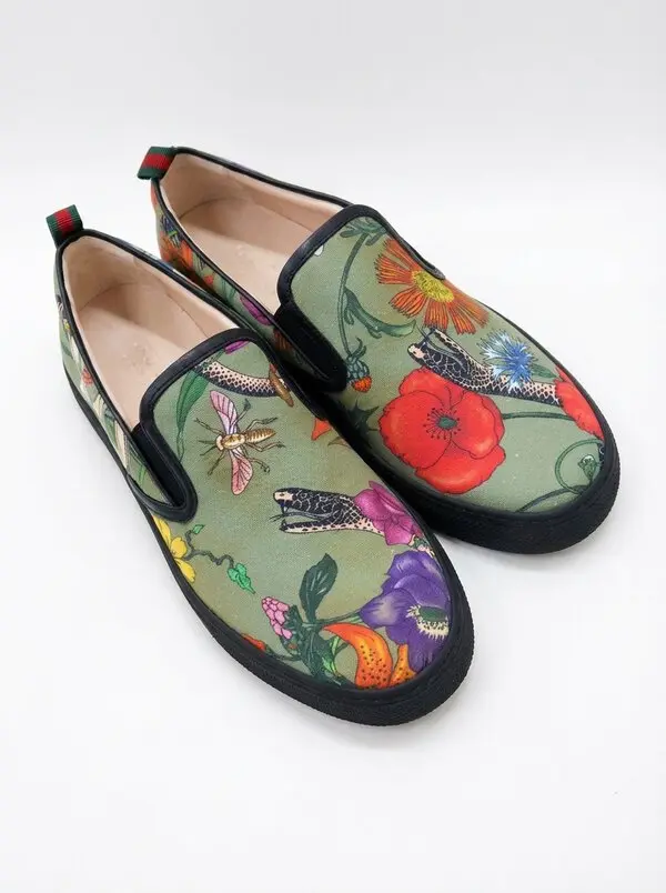 Gucci Printed Slip-on Shoes
