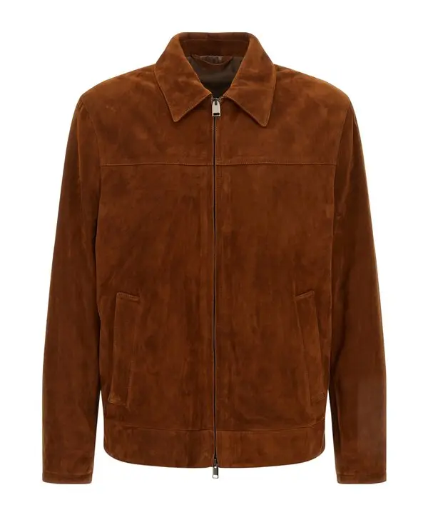 Brioni Suede Zip-front Jacket