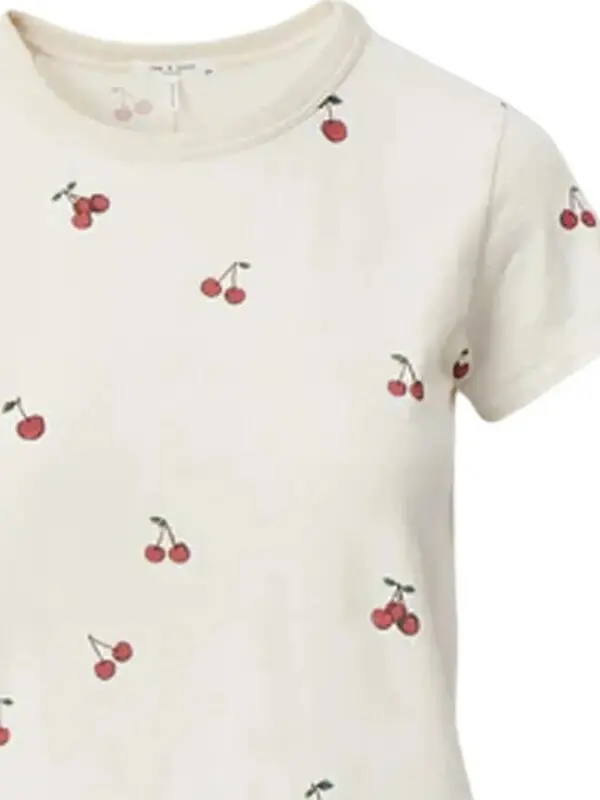 Rag & Bone Cherry-printed Crewneck T-shirt - White