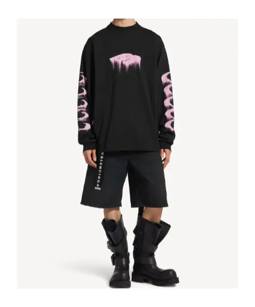 Balenciaga Wet Brush Medium-fit Long-sleeved T-shirt