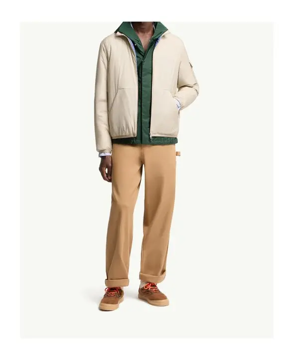 Moncler Gabardine Cargo Trousers - Camel