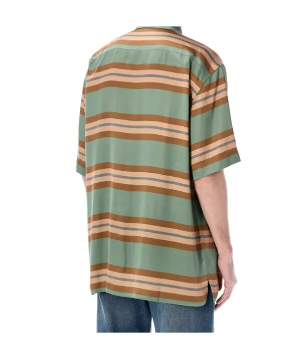 Dries Van Noten Cassidye Stripe Short-sleeve Shirt - Multicolor