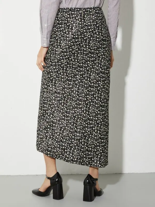 MAXCO. Max&co. Floral Jacquard Midi Skirt