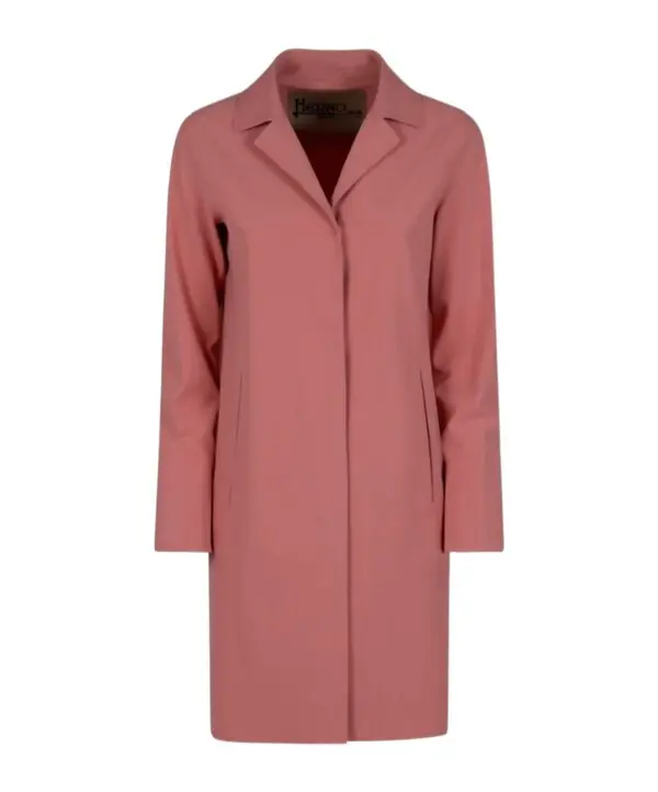 Herno Single-breasted Long-sleeved Coat - Pink