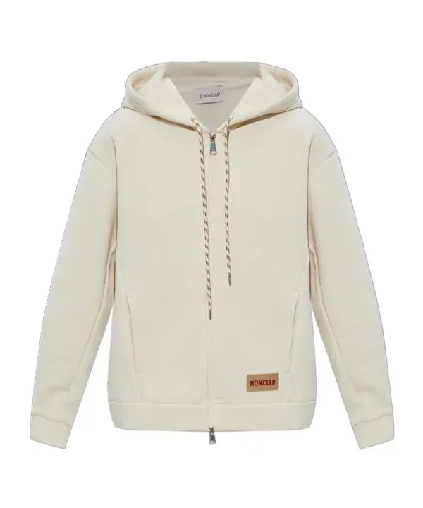 Moncler Drawstring Hooded Full Zip Hoodie
