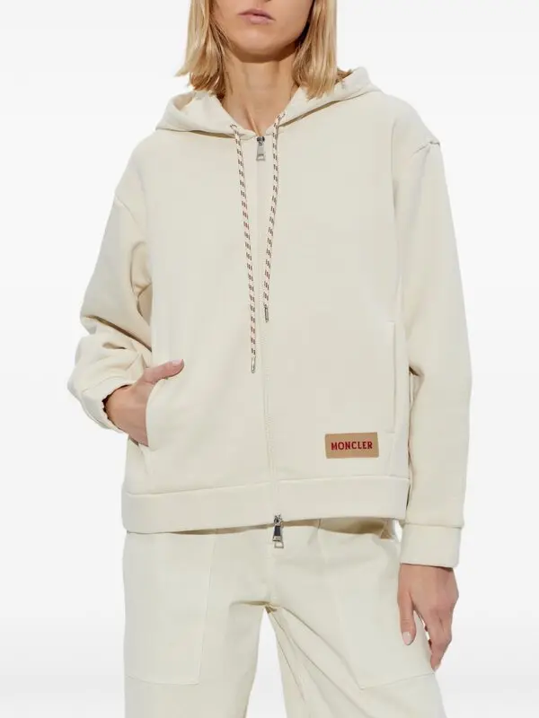 Moncler Drawstring Hooded Full Zip Hoodie